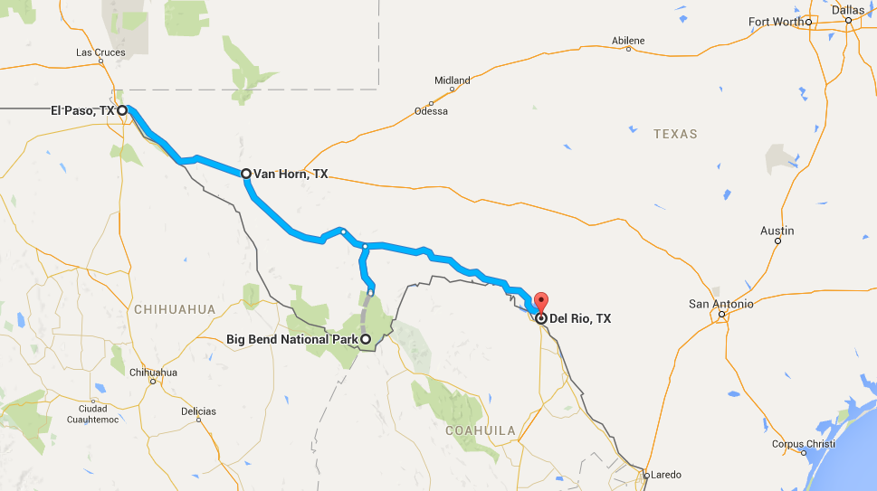 Texas Part 2 - El Paso, Big Bend, Del Rio