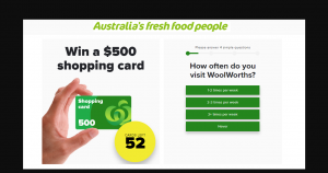Get a woolworths voucher of $500
