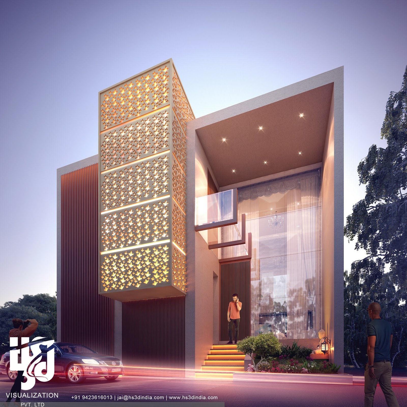 3D EXTERIOR NIGHT RENDERING