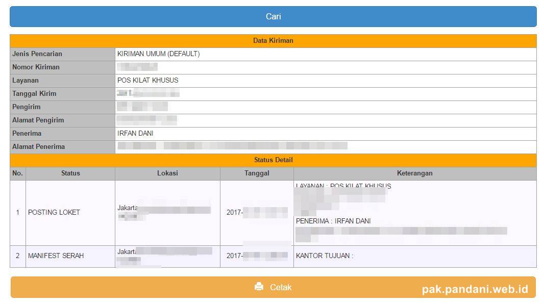 Cara Baru Lacak Kiriman Pos Indonesia | Materi Pak Pandani