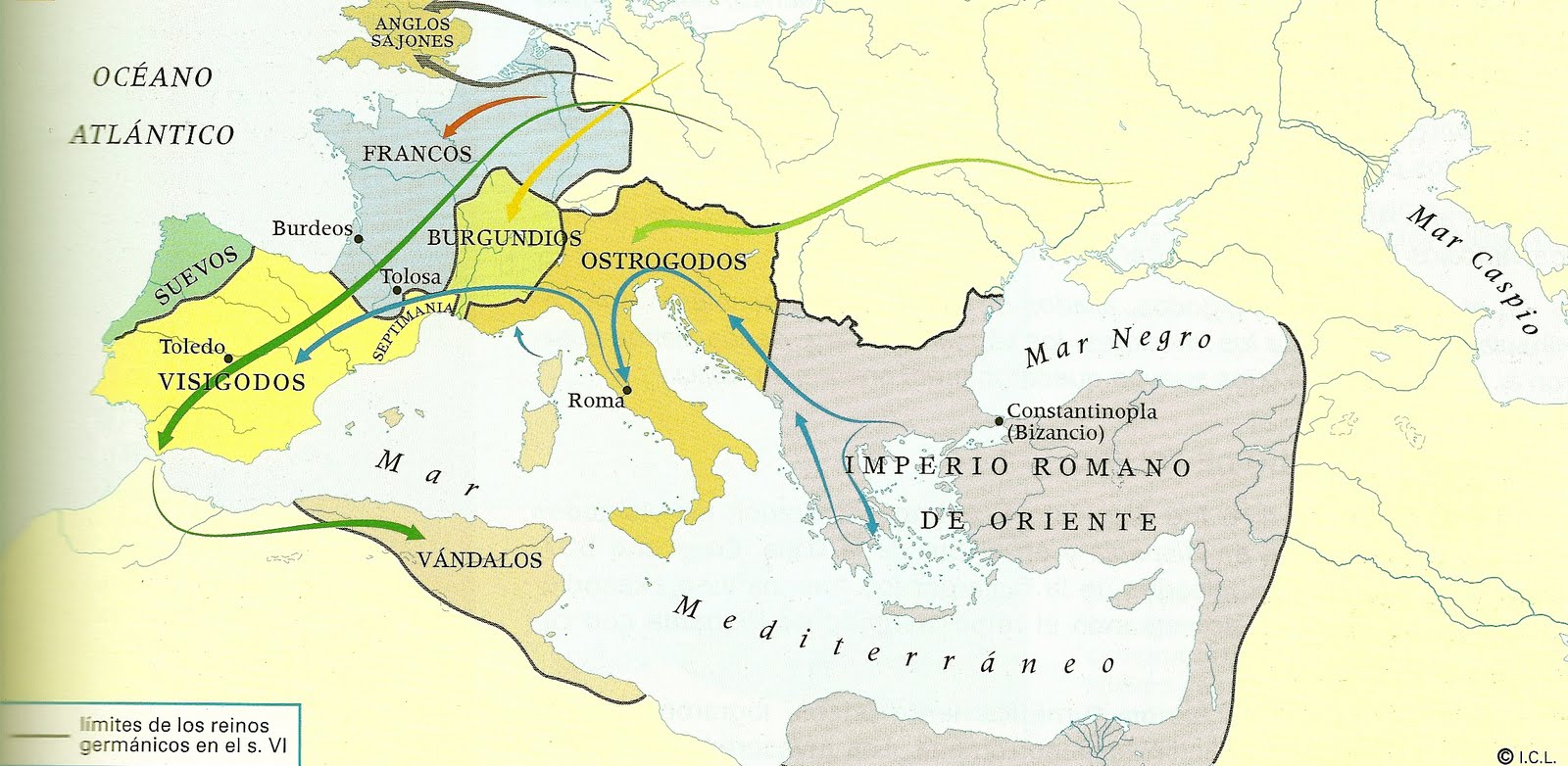 Istoríes: LAS MIGRACIONES GERMÁNICAS (INVASIONES BÁRBARAS)