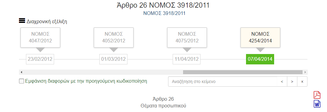 Μηχανή Αναζήτησης Ελληνικής Νομοθεσίας ~ Δ.Π.Ε. N. Χανίων