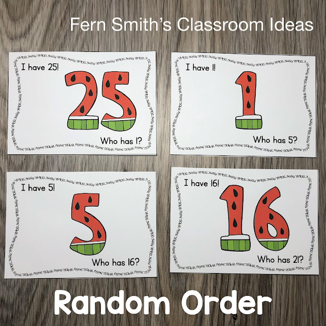 Adorable Watermelon Numbers I Have, Who Has? Cards for Your Class ...