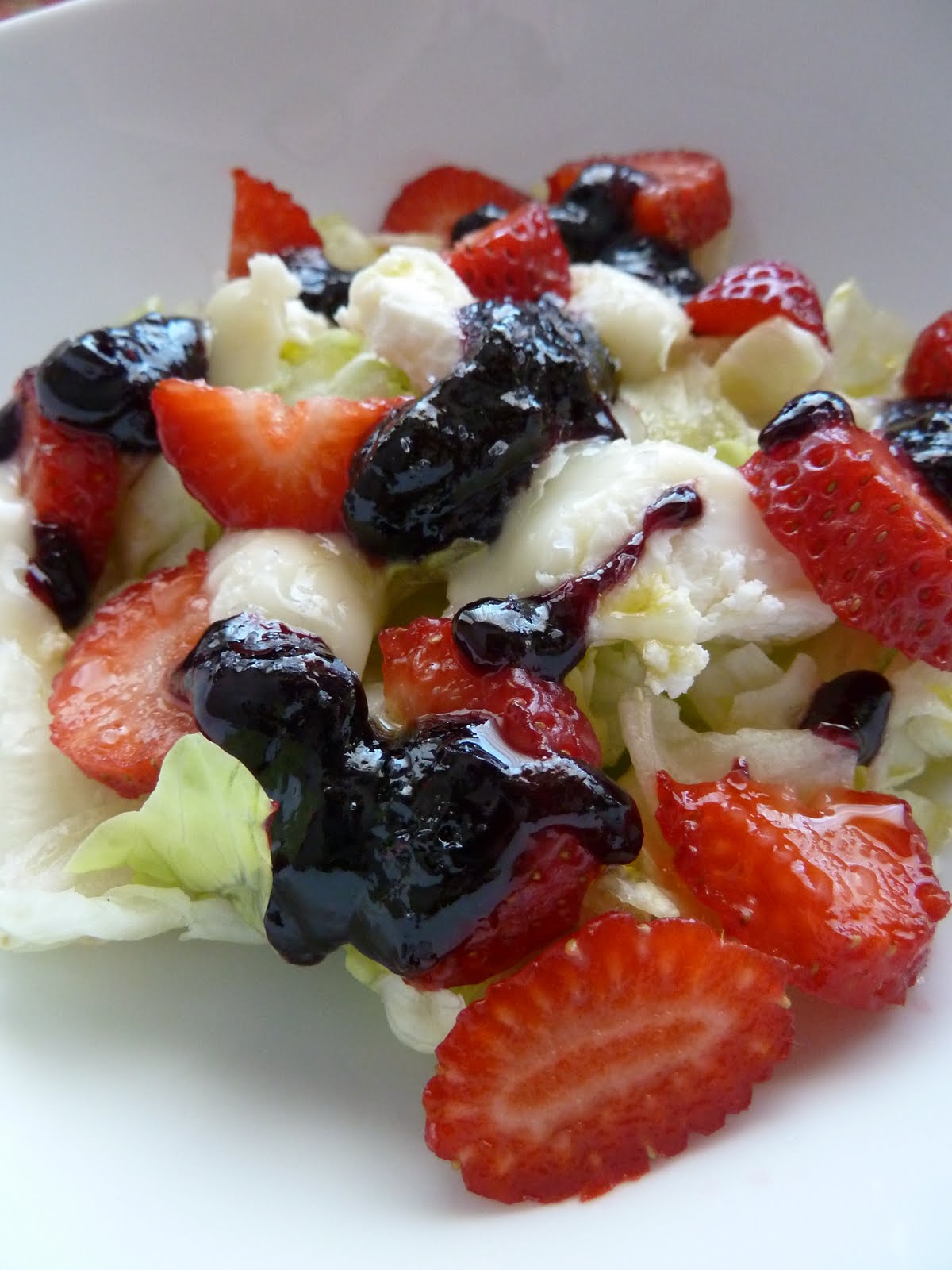 Coeur de cuisine: Ensalada de fresas y queso de cabra con reducción de ...