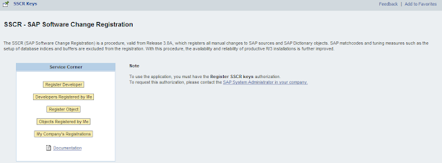 Developer Access Key from SAP Table