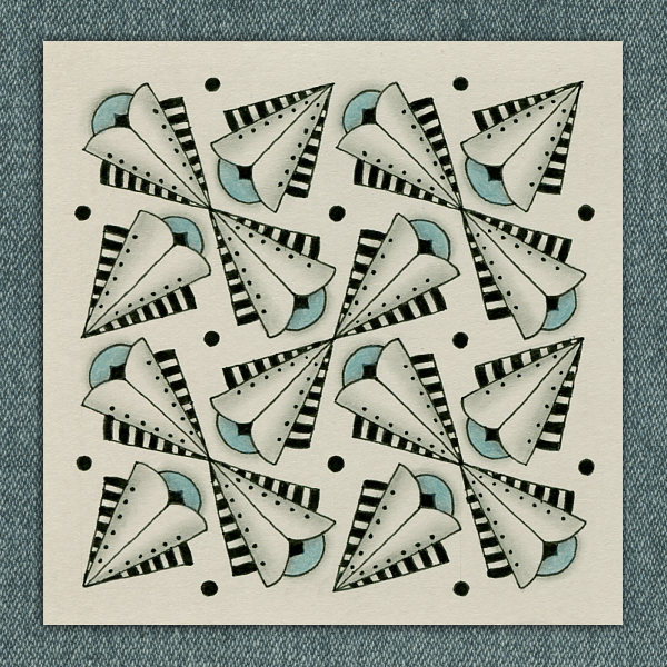 Time for Tangling: Today's Tangle - Flower Funnel