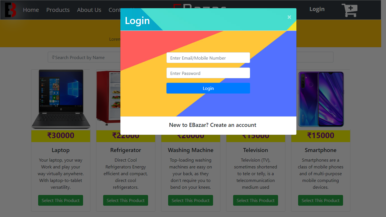 Ecommerce Website Working UI using Angular - Beginner Project