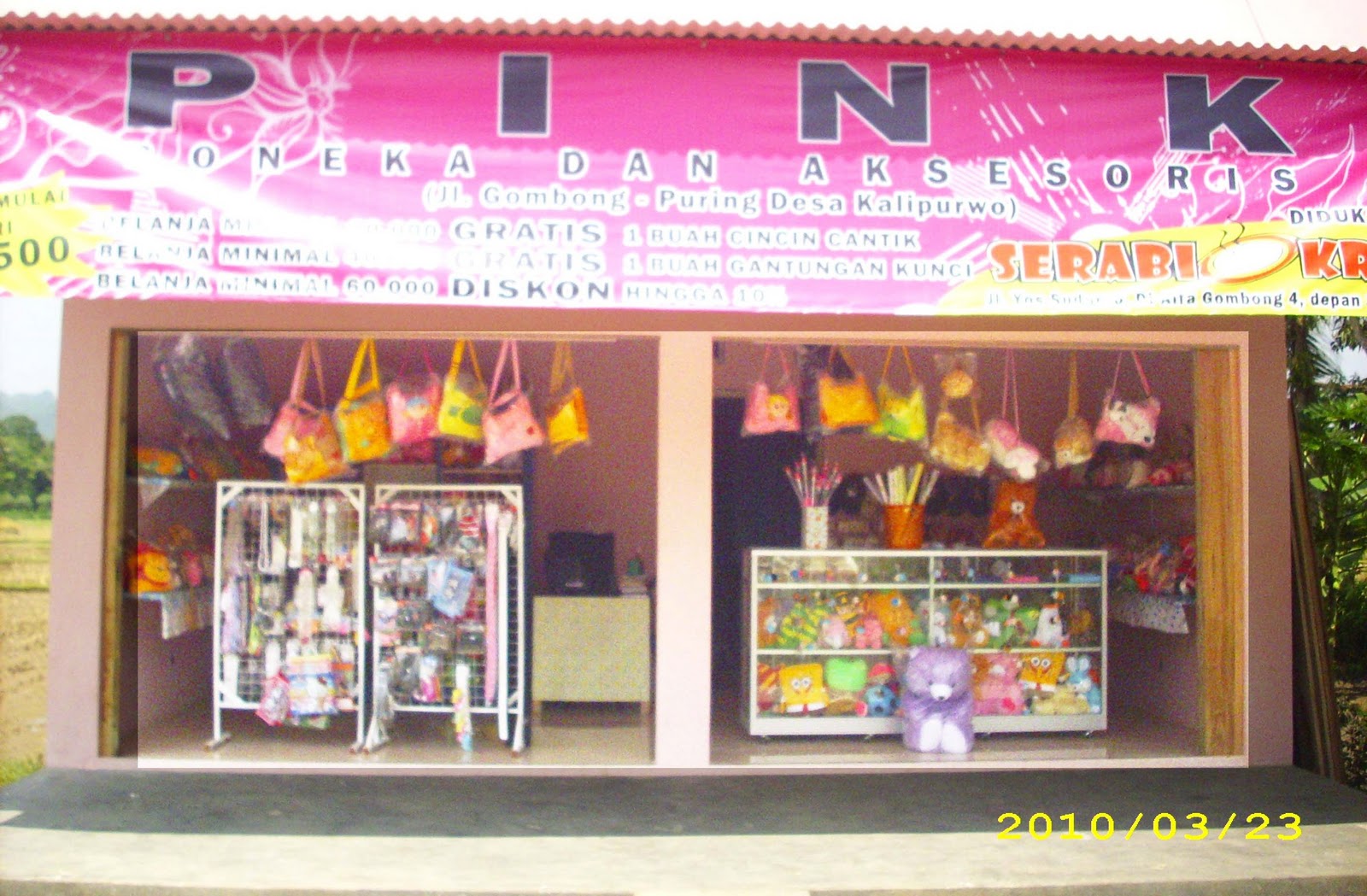 toko pink: pink boneka dan aksesoris