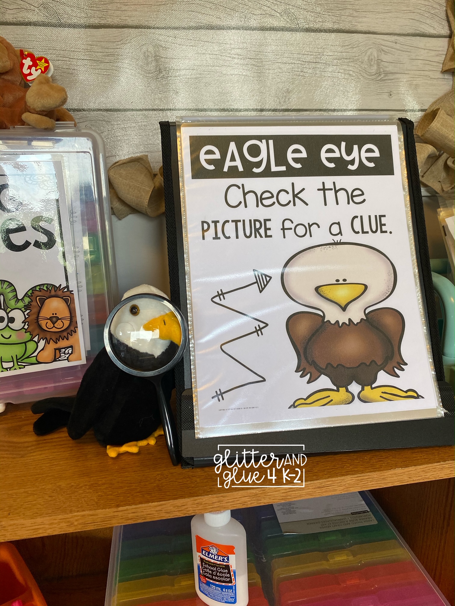 Reading Strategy- Eagle Eye! | Glitter and Glue 4 K-2