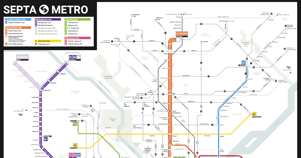 Map of the Week: A Critique of the New SEPTA Map