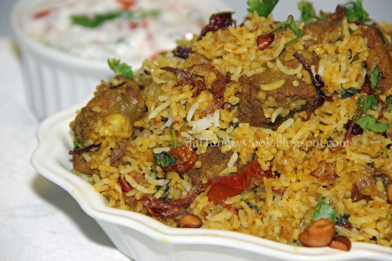 The Hungry Cook: Malabar Mutton Biriyani (Layered Dhum Biriyani)