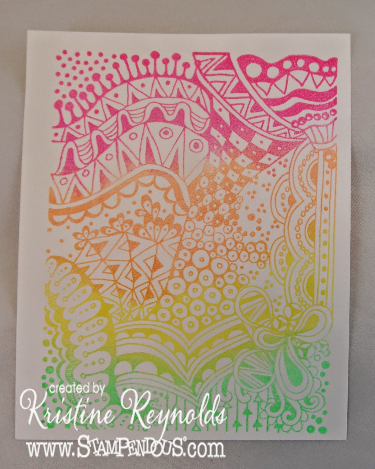 Stamping & Scrapping in California: More Neon Stampendous