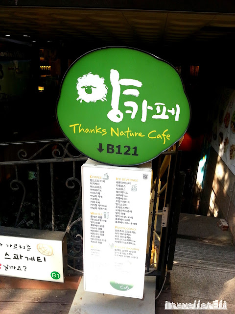 Eats at Hongdae / Cafe Hopping ~ Thanks Nature Cafe - Travellerelf