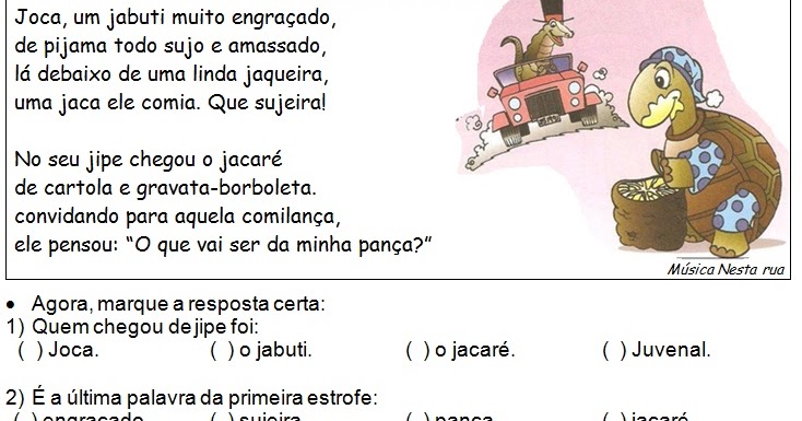 ATIVIDADES PARA EDUCADORES : 2º Ano - Textos para ler e interpretar