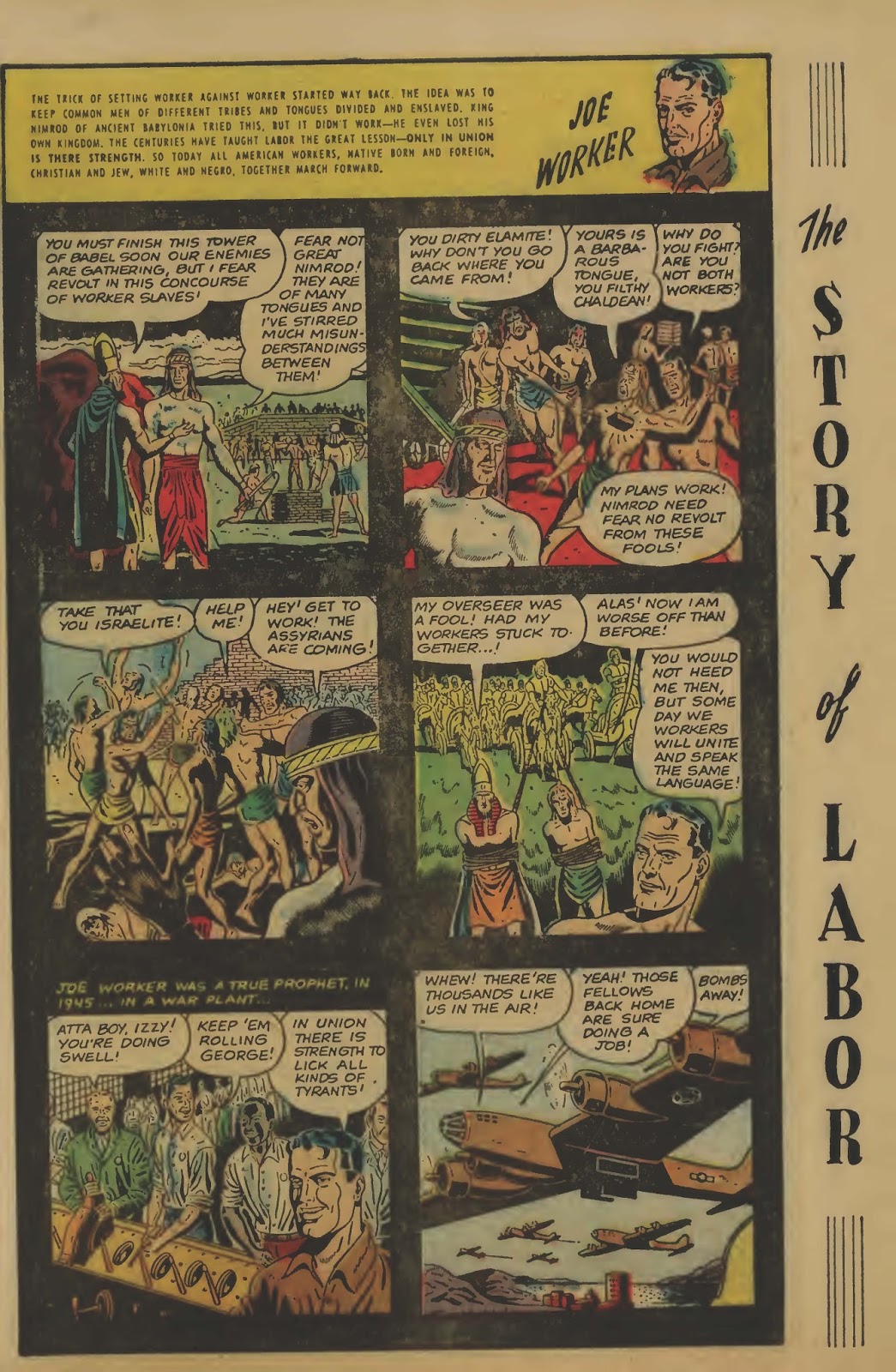 Kleefeld on Comics: On History: Joe Worker & The Story of Labor