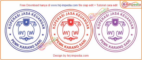 Contoh Stempel Koperasi Jasa Keuangan PEMK | Template Format Stempel ...