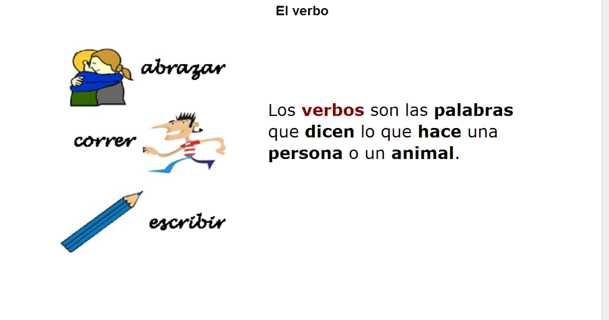 APRENDER ES DIVERTIDO 1º Y 2º: El verbo: El presente.