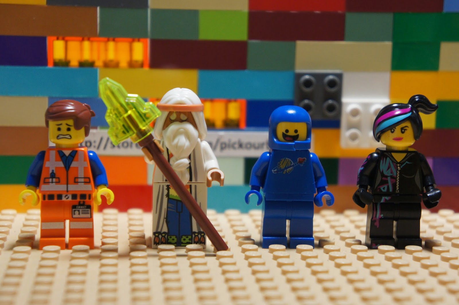 LEGO Movie x4 Minifigures Vitruvius + Emmett + Wyldstyle + Benny ...