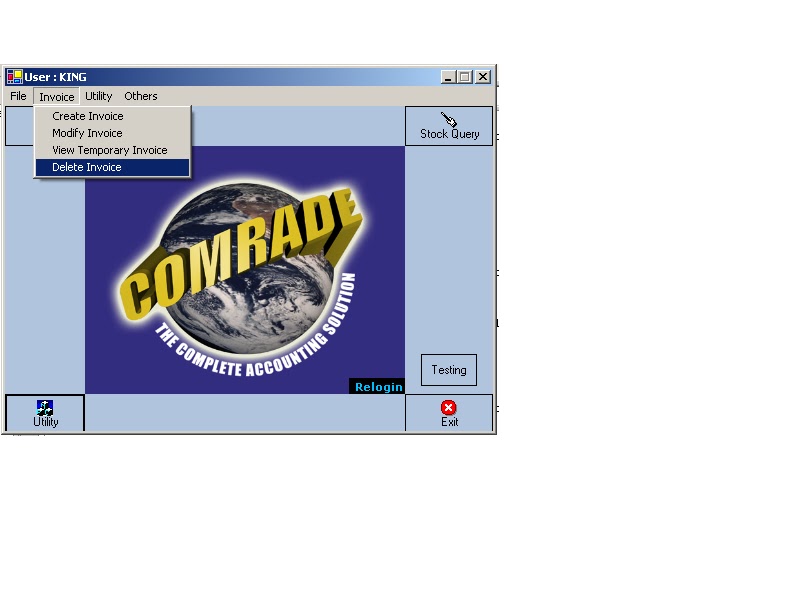 Accounting Software (Comrade ERP): Comrade Accounting Software Screens