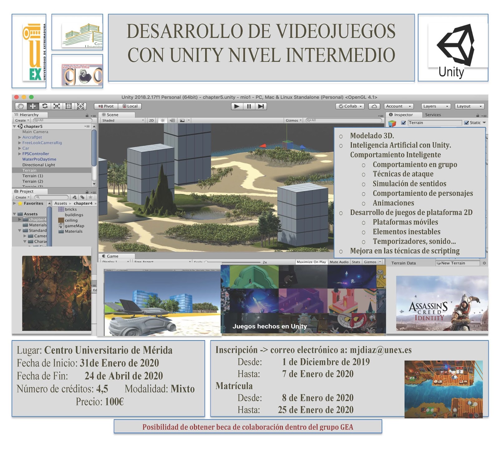 Centro Universitario de Mérida: Desarrollo de videojuegos con Unity ... Centro Universitario de Mérida: Desarrollo de videojuegos con Unity ...