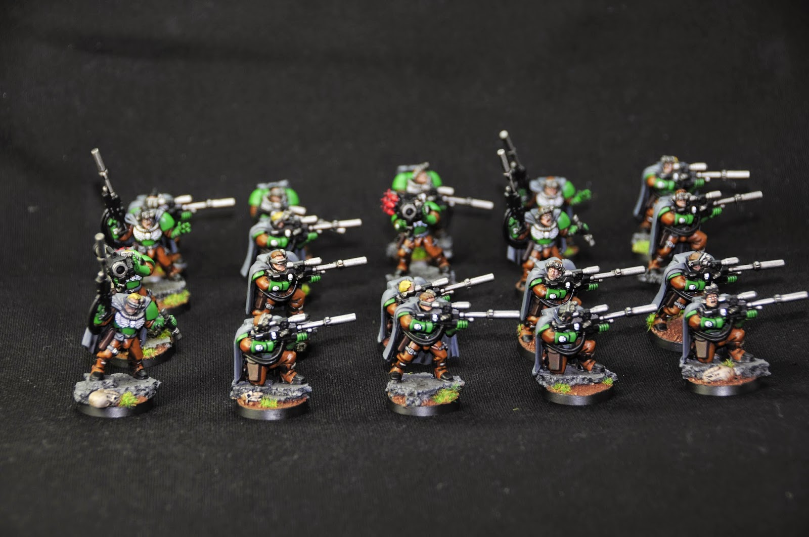 Death Knight Painting: Salamander Sniper Scouts