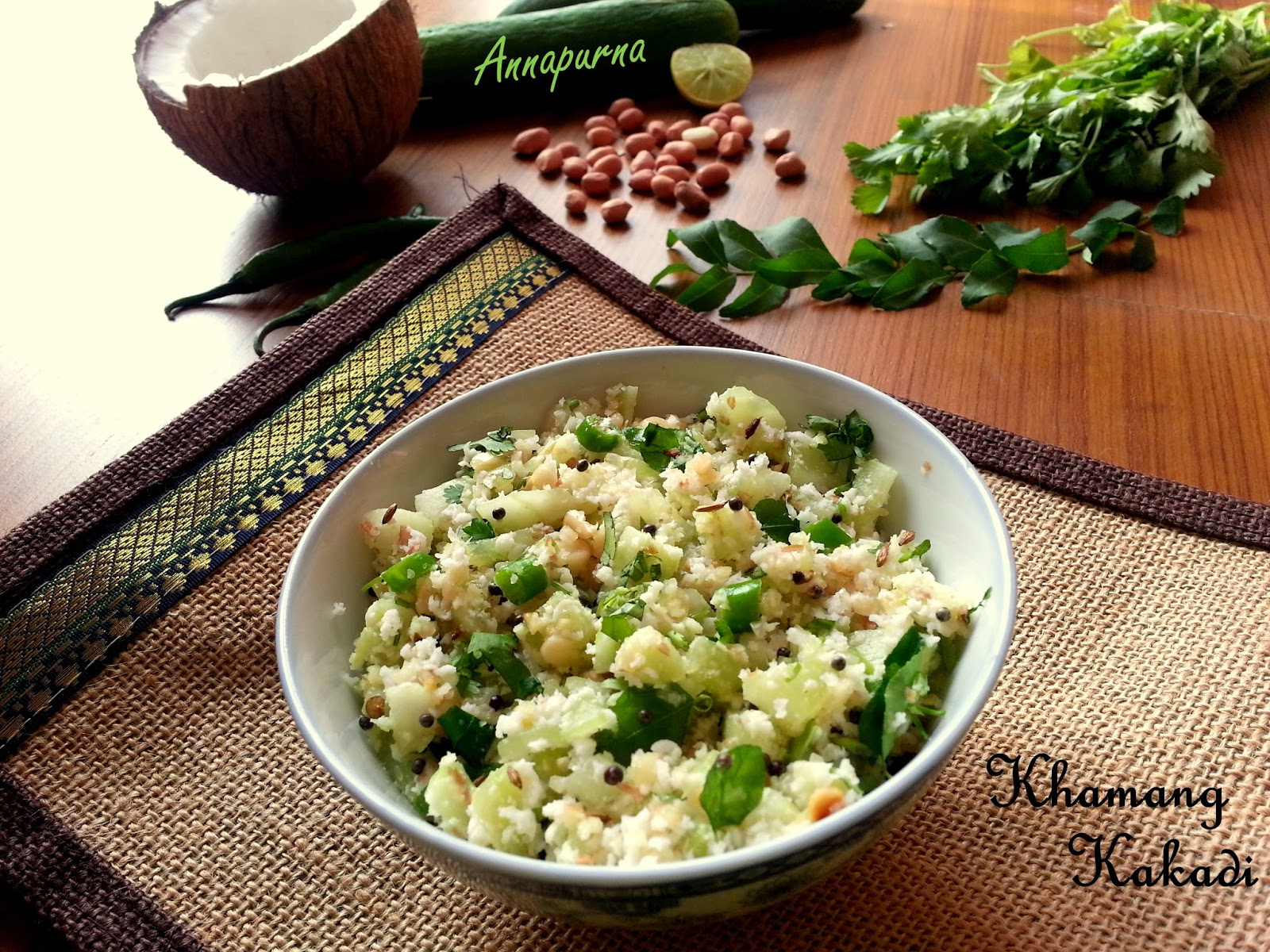 Annapurna: Khamang Kakadi Recipe / Cucumber Salad