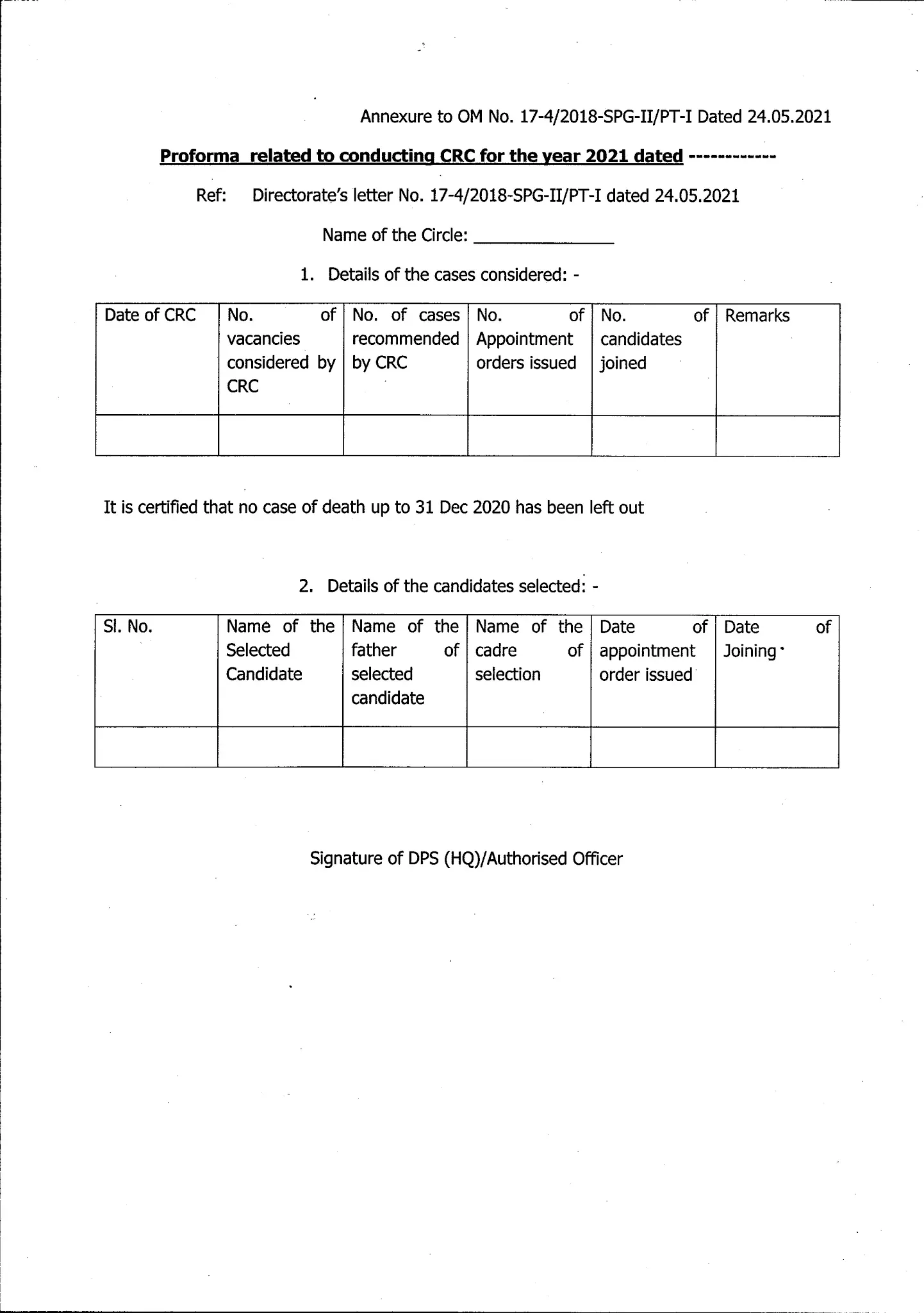 Scheme for compassionate appointment - Relaxation of guidelines in the ...