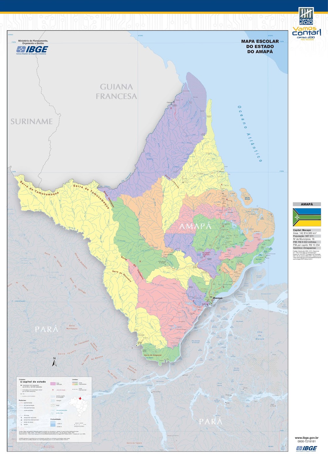 Mapas do Estado do Amapá