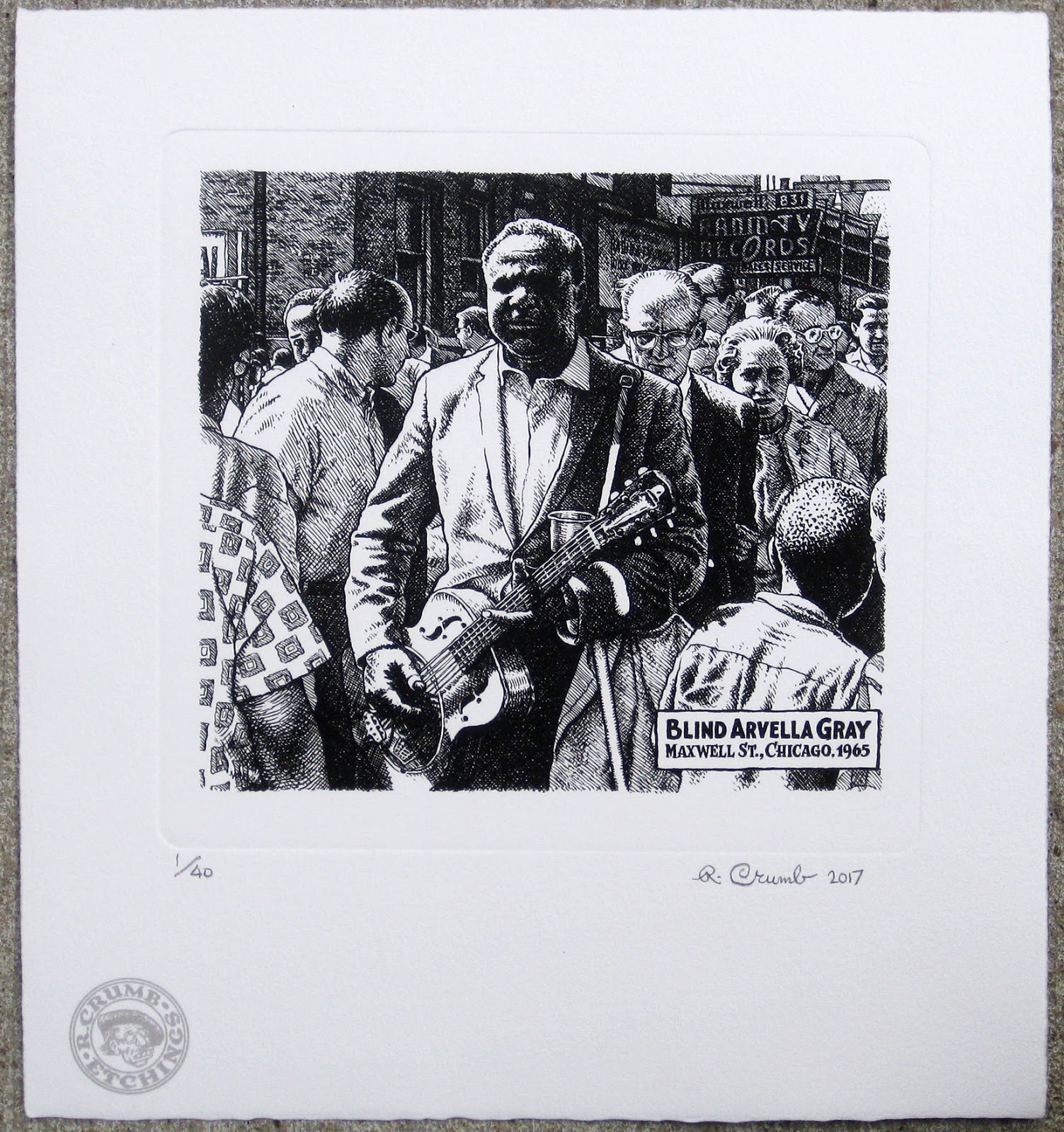 Crumb Newsletter: Blind Arvella Gray Limited Edition Etching