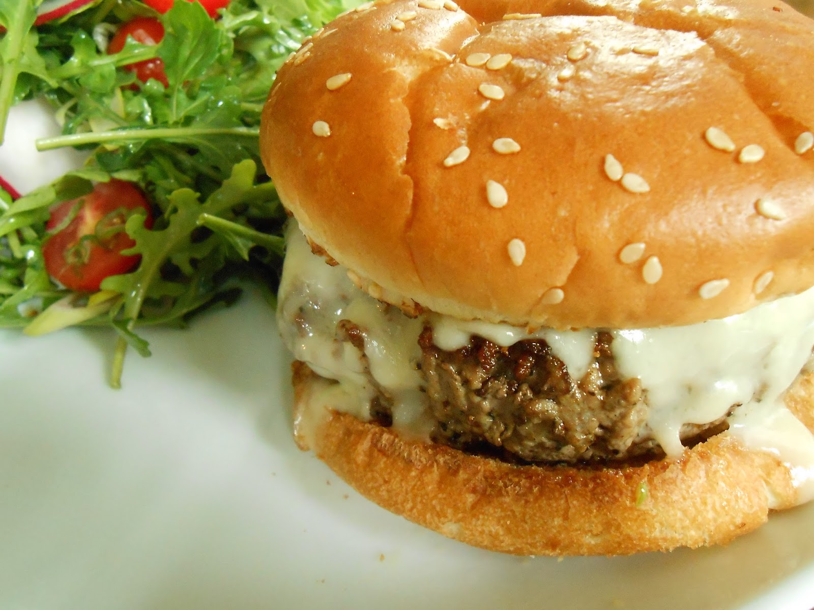 Bake and Baste: Simple Juicy Cheeseburgers
