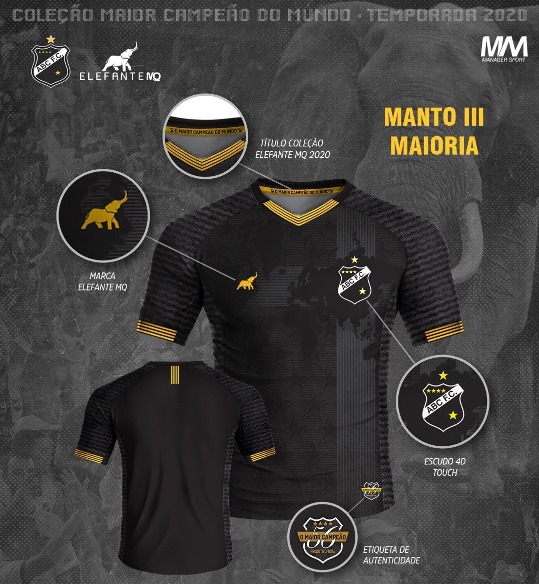 Elefante MQ lança as novas camisas do ABC de Natal - Show de Camisas