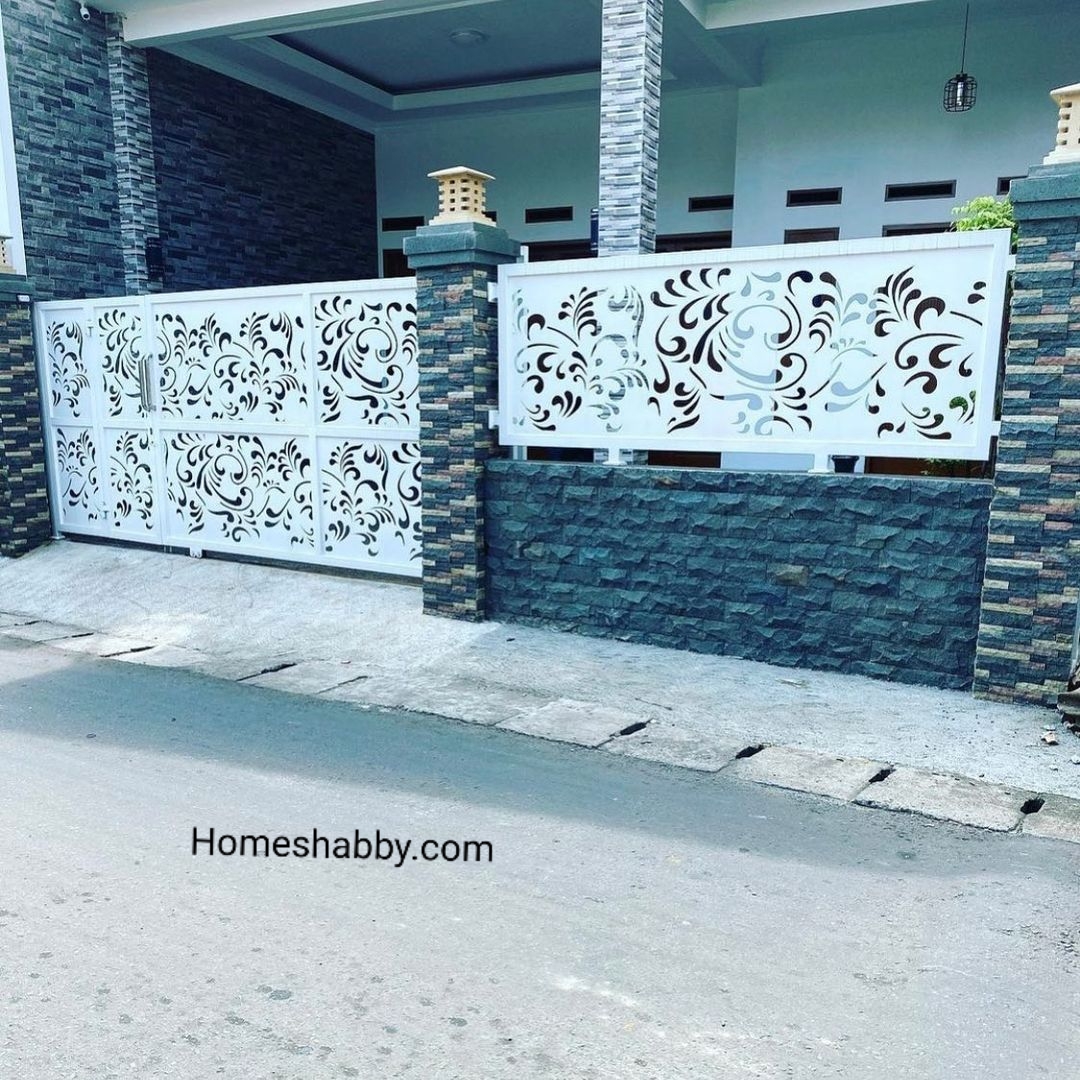 6 Desain Pagar Rumah Mewah Minimalis Modern 2021 ~ Homeshabby.com ...