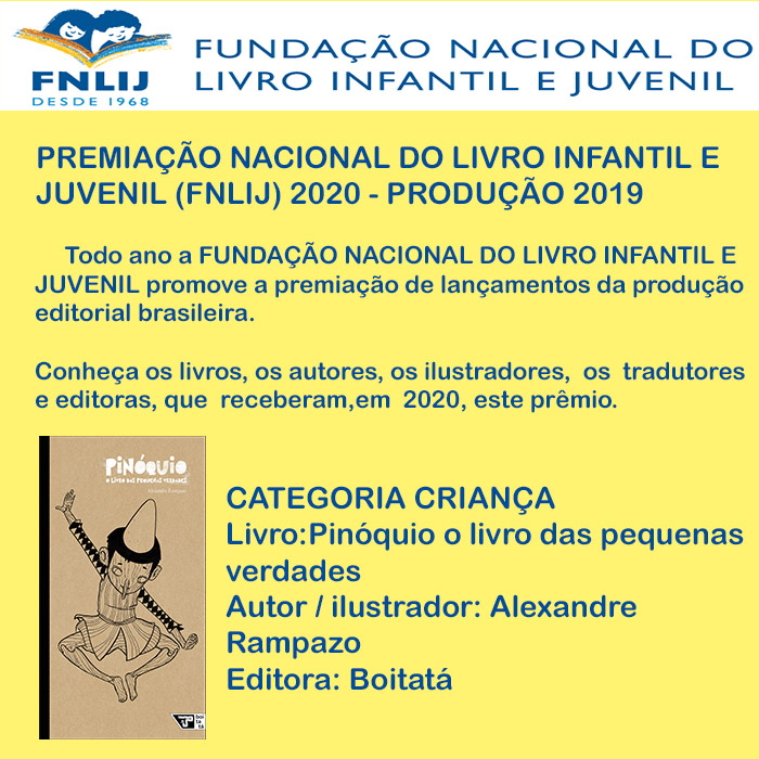 CRISTINA SÁ literatura infantil e juvenil: PRÊMIO FUNDAÇÃO NACIONAL DO ...