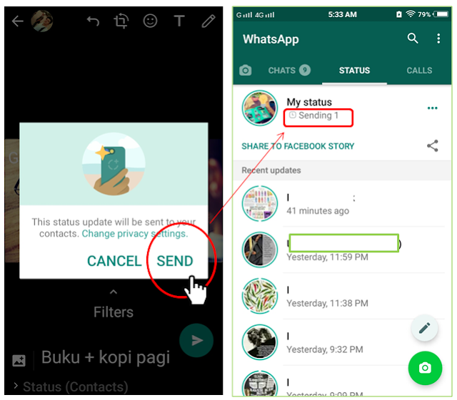 Membuat Status Di Whatsapp - Niguru Indonesia