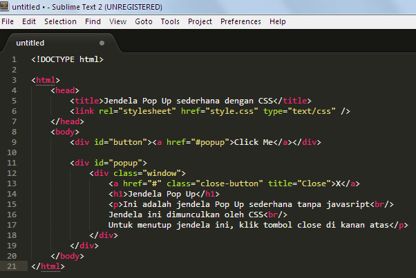 Belajar Html Bab 3 : Menentukan Aplikasi Text Editor - DUNIA SPIRITO