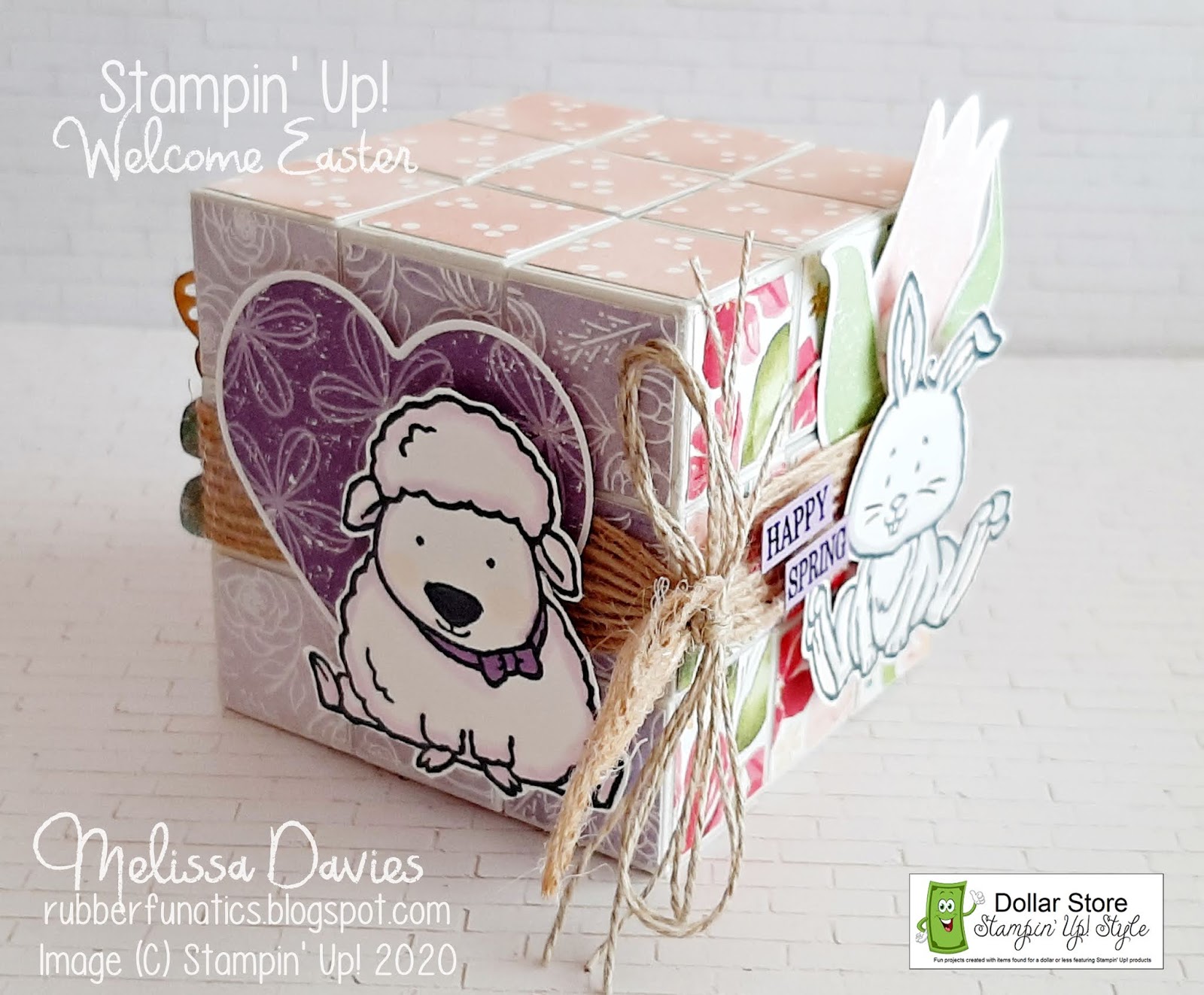 RubberFUNatics: Dollar Store Stampin' Up! Style - Rubik's Cube