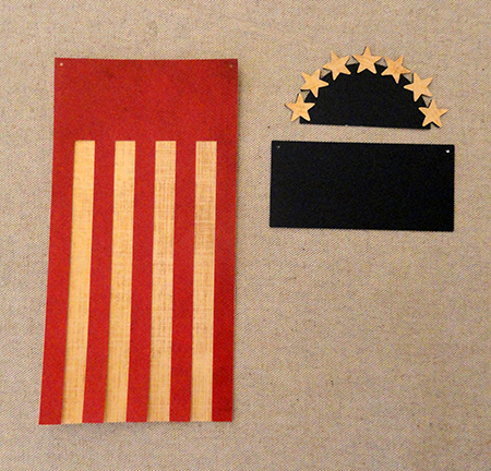 Needles 'n' Knowledge: Flag Banner Colonial Style