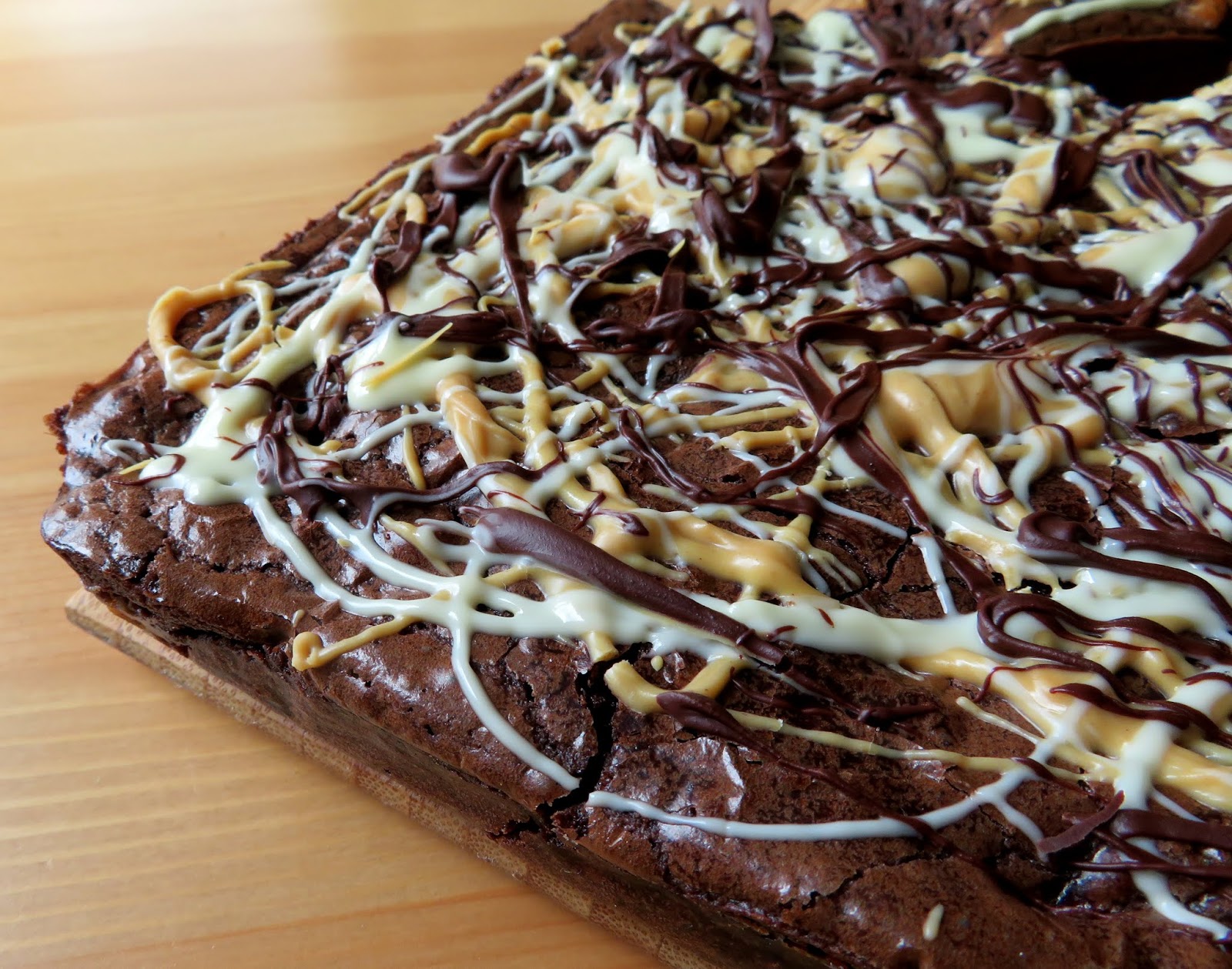 Triple Chocolate Fudge Brownies | The English Kitchen