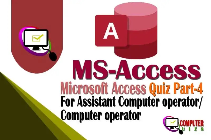 MS access quiz database sample for psc computer exam