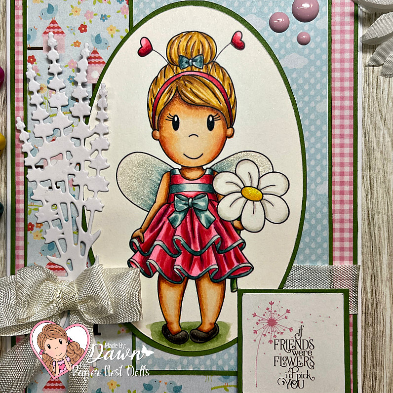 Lulu Bee - Paper Nest Dolls - Friend Card