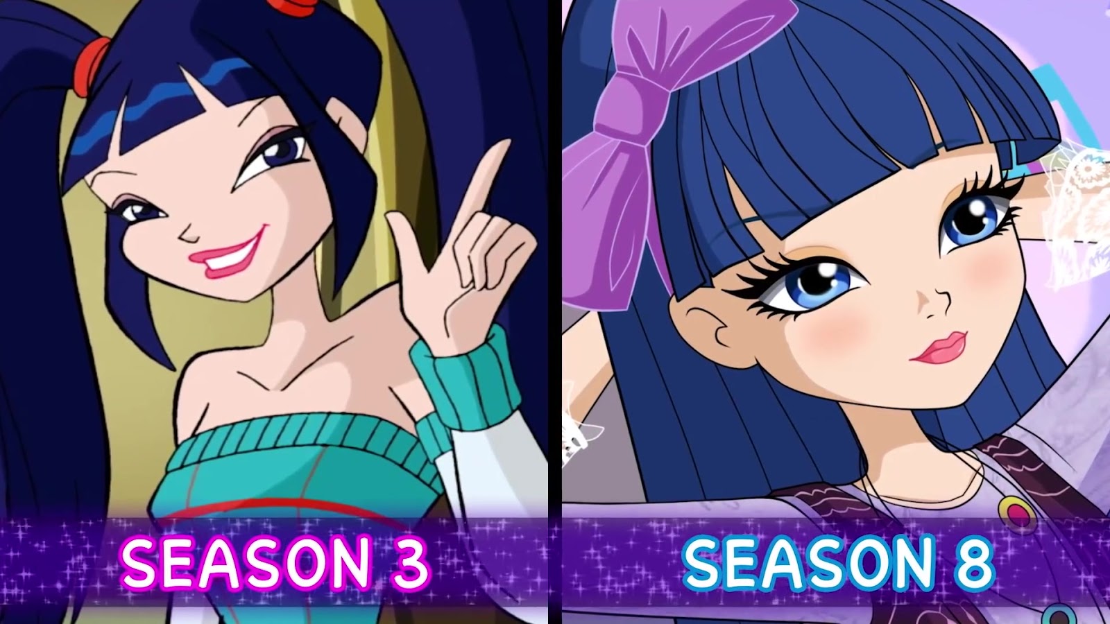 Winx Club fairies evolution from Season 1 to 8 🌟 - Winx Club All