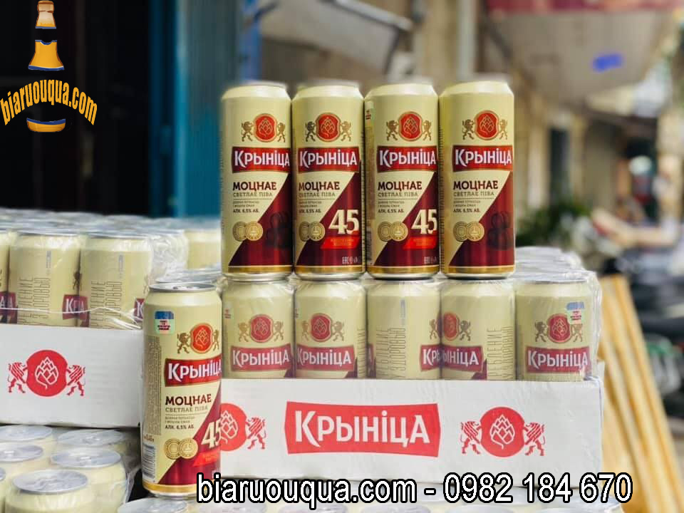 Bia Krynica Strong 6.5% thùng 24 lon 500ml
