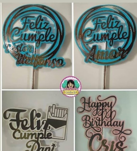 Topper Doble Capa con Metalizado - Mis Toppers Tus Toppers