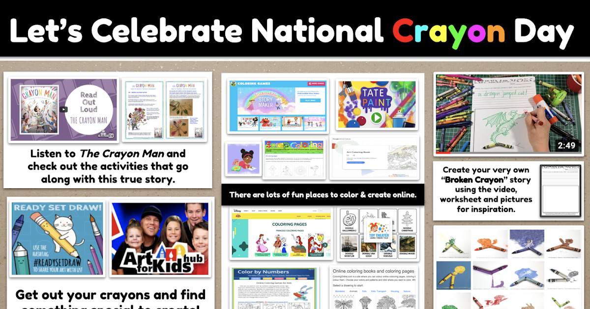 The Library Voice: Let's Celebrate National Crayon Day With Special ...