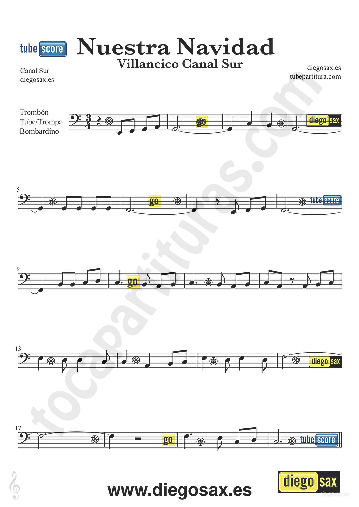 tubepartitura: noviembre 2014