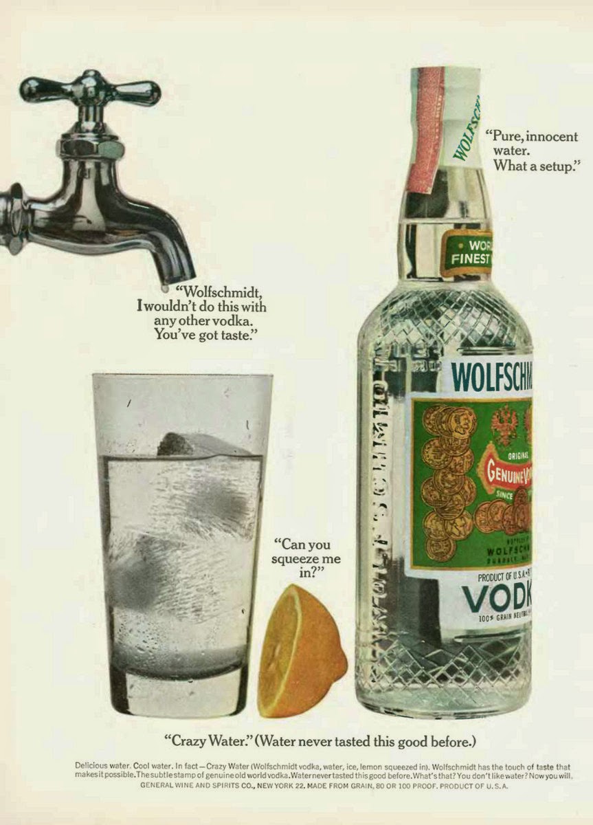 Sisco Vanilla Serves and Drinks: Wolfschmidt Vodka Ad from The New York ...
