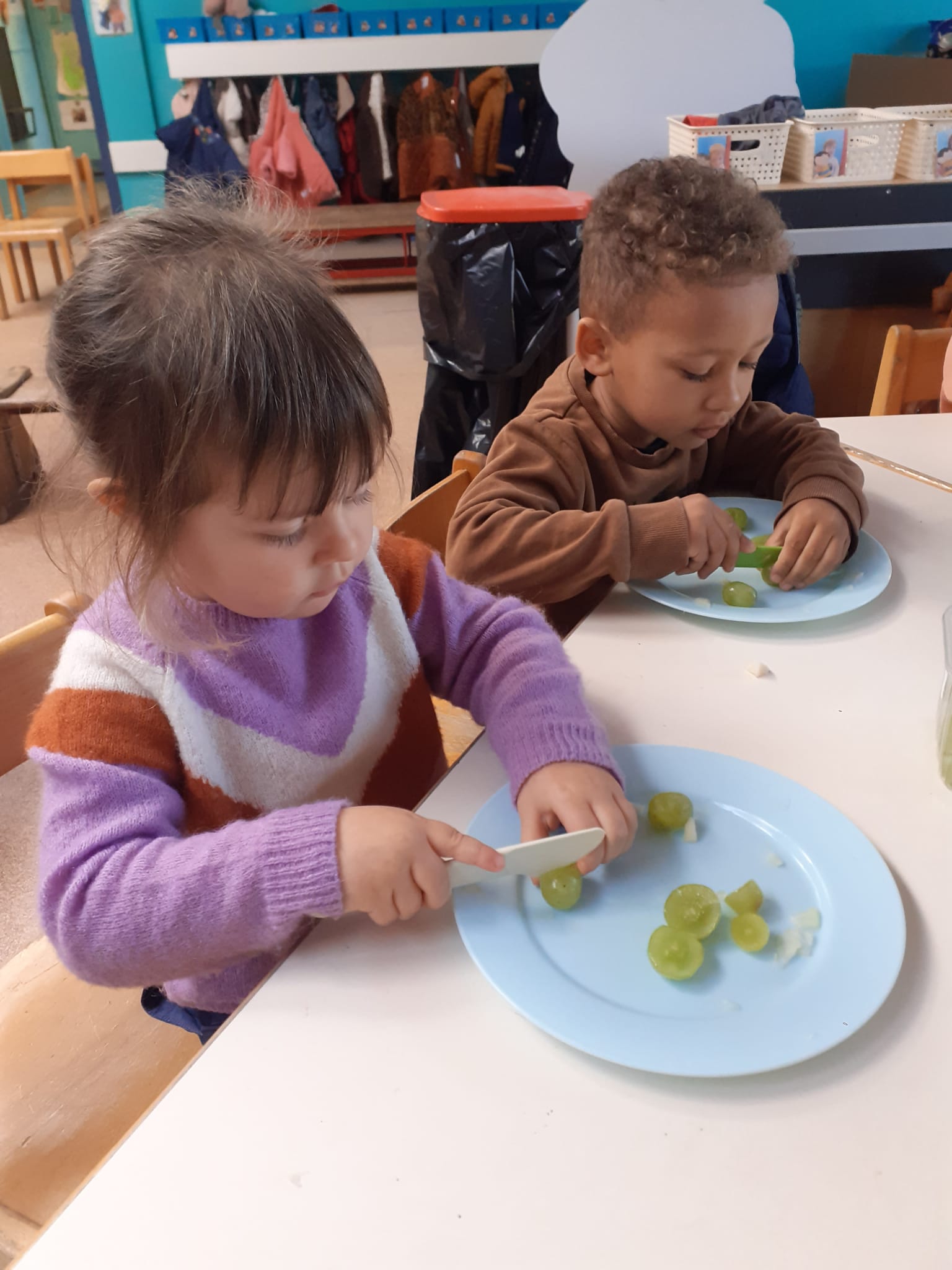 1ste kleuterklas De Bron: Fruitsla gemaakt!