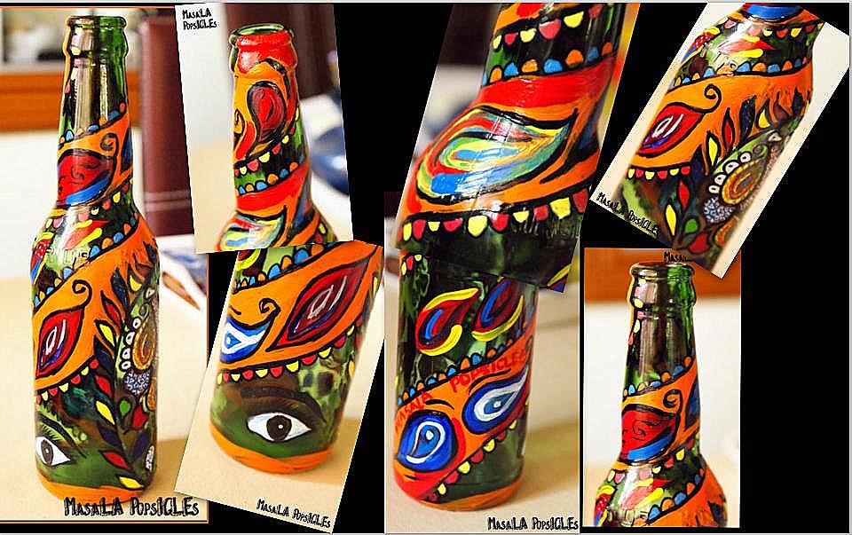 Masala Popsicles: Bottle Art