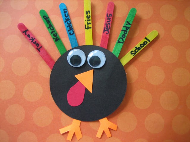 Popsicle Stick Turkey | Munchkins and Mayhem