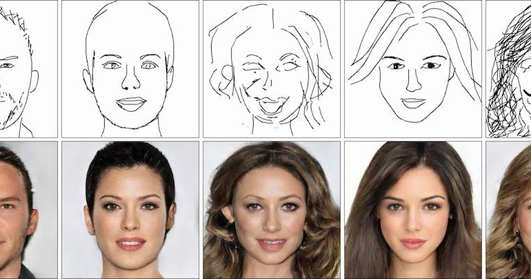 This app turns freehand sketches into realistic photos